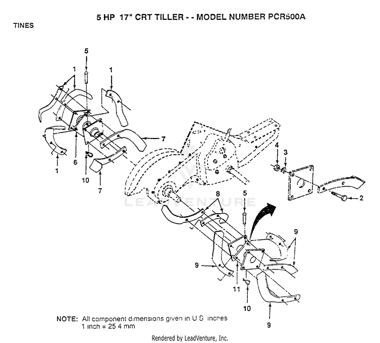 Husqvarna TR500A (1999 & Before) Tiller | Partswarehouse