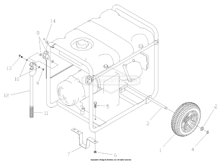 Briggs & Stratton 030436-0 - 5,000 Watt Husky | Partswarehouse