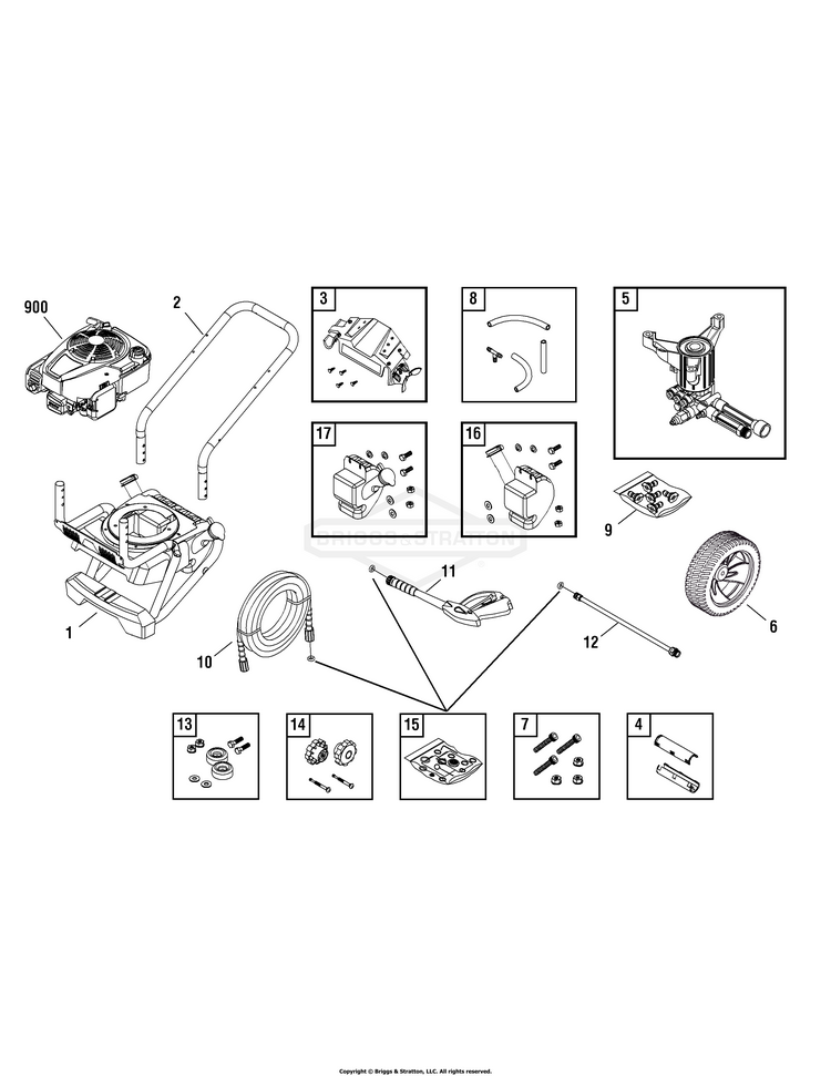 Briggs & Stratton 020423-2 - 3,000 PSI Troy-BIlt | Partswarehouse