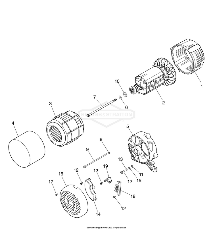 MGRP6050-00 Briggs and Stratton Portable Generator ProMax 6000/5000EA ...