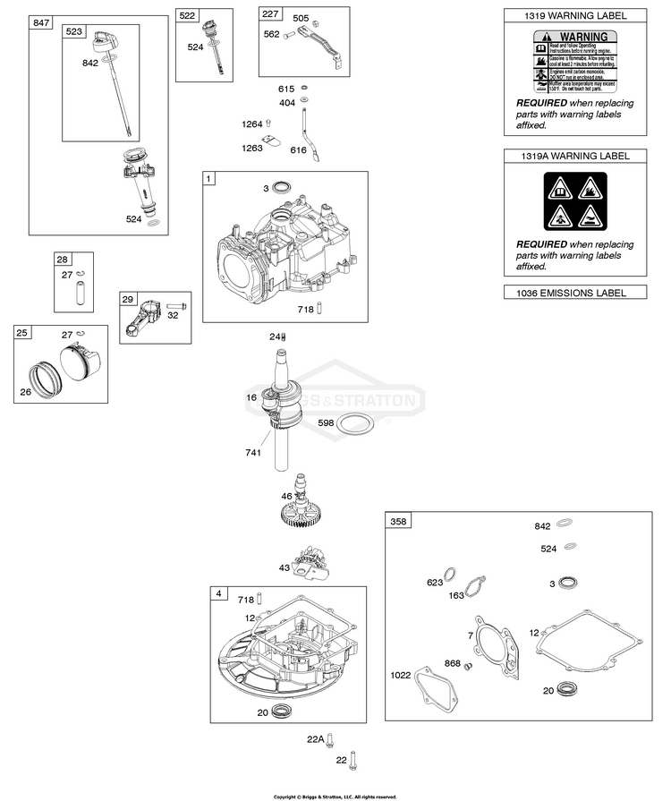 09P702-0144-F1 Briggs and Stratton Engine | PartsWarehouse