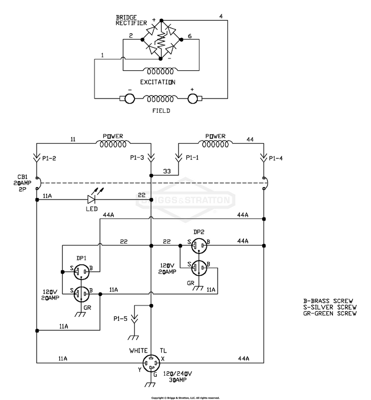 030324-0 Briggs and Stratton Generator 5,550 Watt - PartsWarehouse