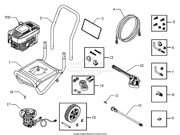 Briggs & Stratton 020207-1 - 2,450 PSI Troy-Bilt | Partswarehouse