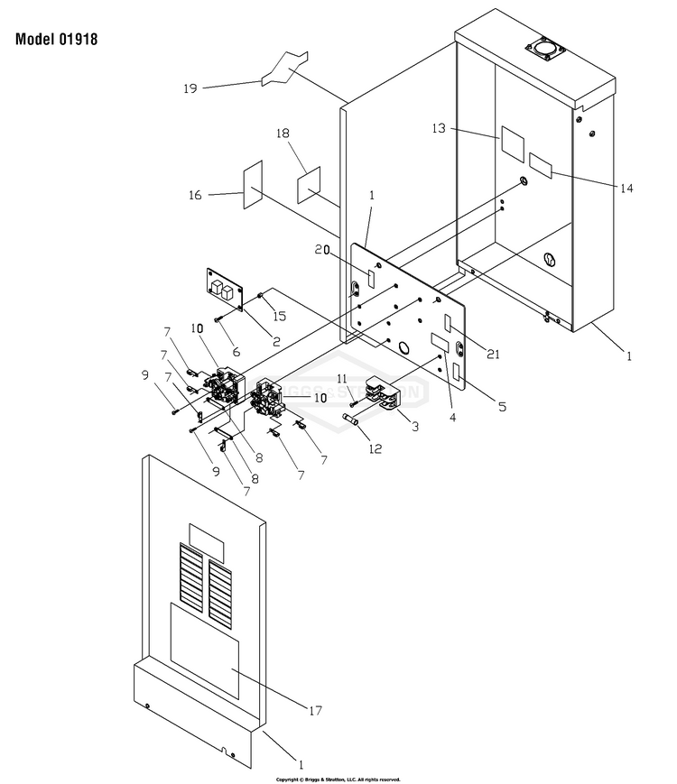 1918-0 Briggs and Stratton Transfer System Power Transfer Switch 50 Amp ...