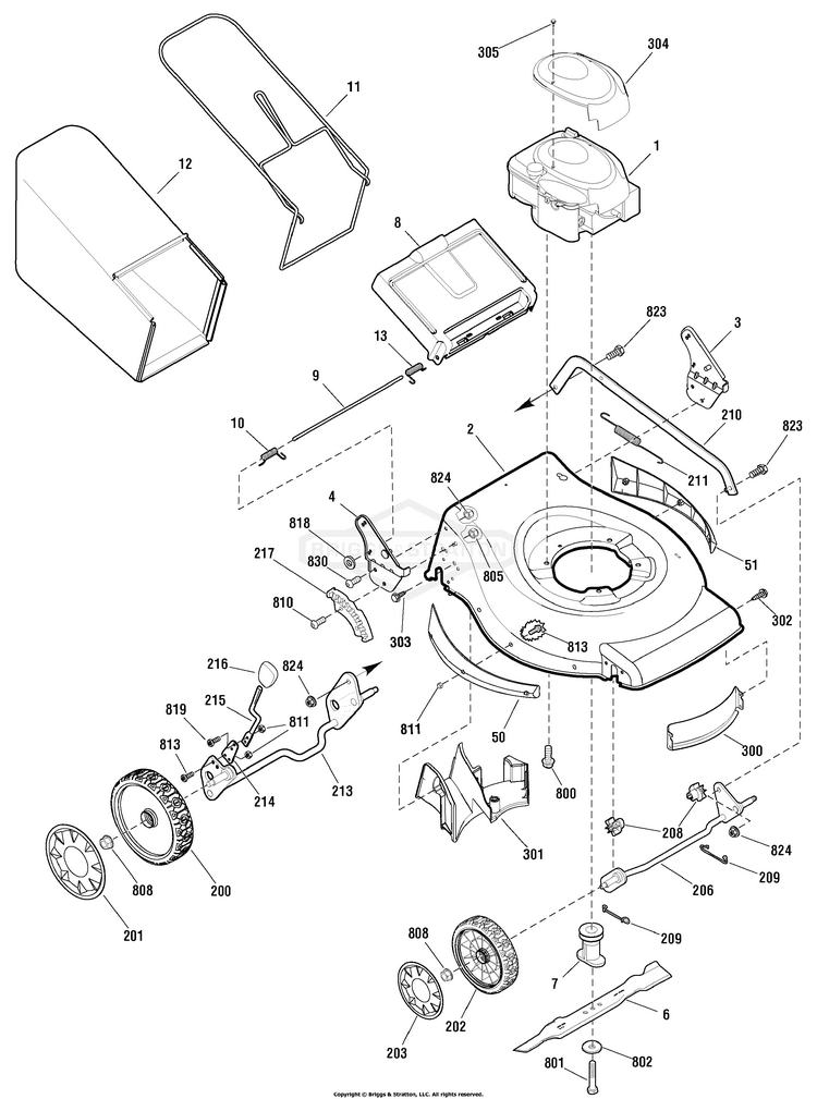 881023 Murray - MX550, 5.5TP 19" Self-Propelled Mower, CE (2010 ...