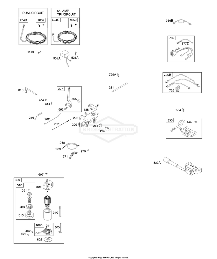 331977-0001-G1 Briggs and Stratton Engine | PartsWarehouse