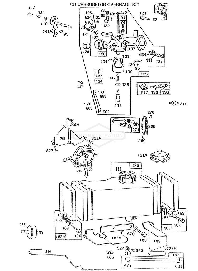 193707-0319-01 Briggs and Stratton Engine | PartsWarehouse