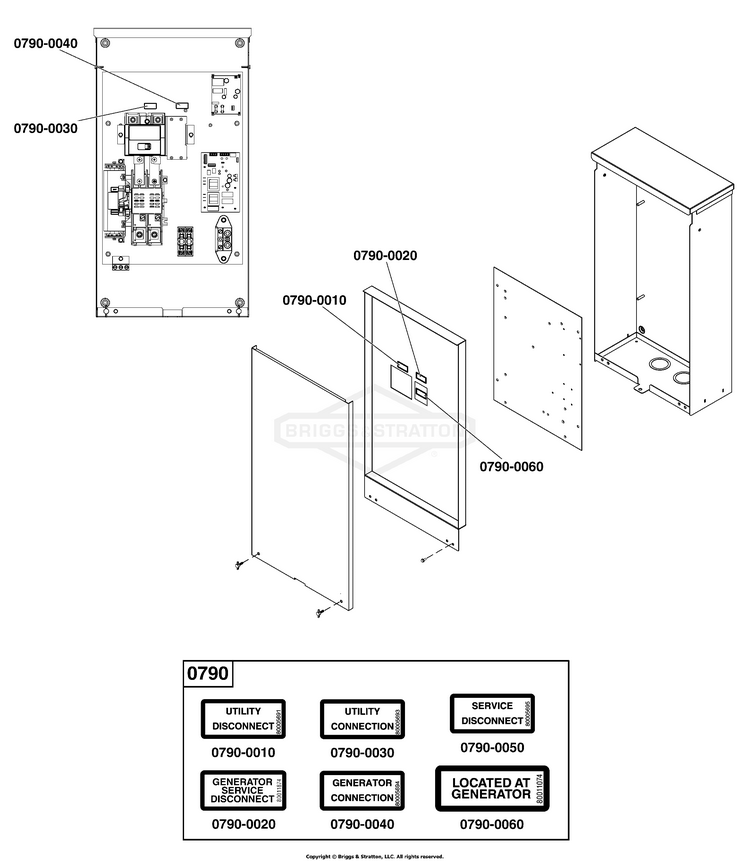 071068-02 Briggs and Stratton Transfer System 200 Amp Automatic ...