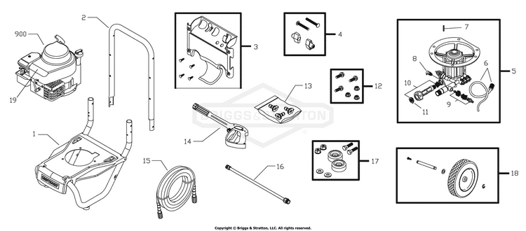 Briggs & Stratton 020412-0 - 2,200 PSI Craftsman | Partswarehouse