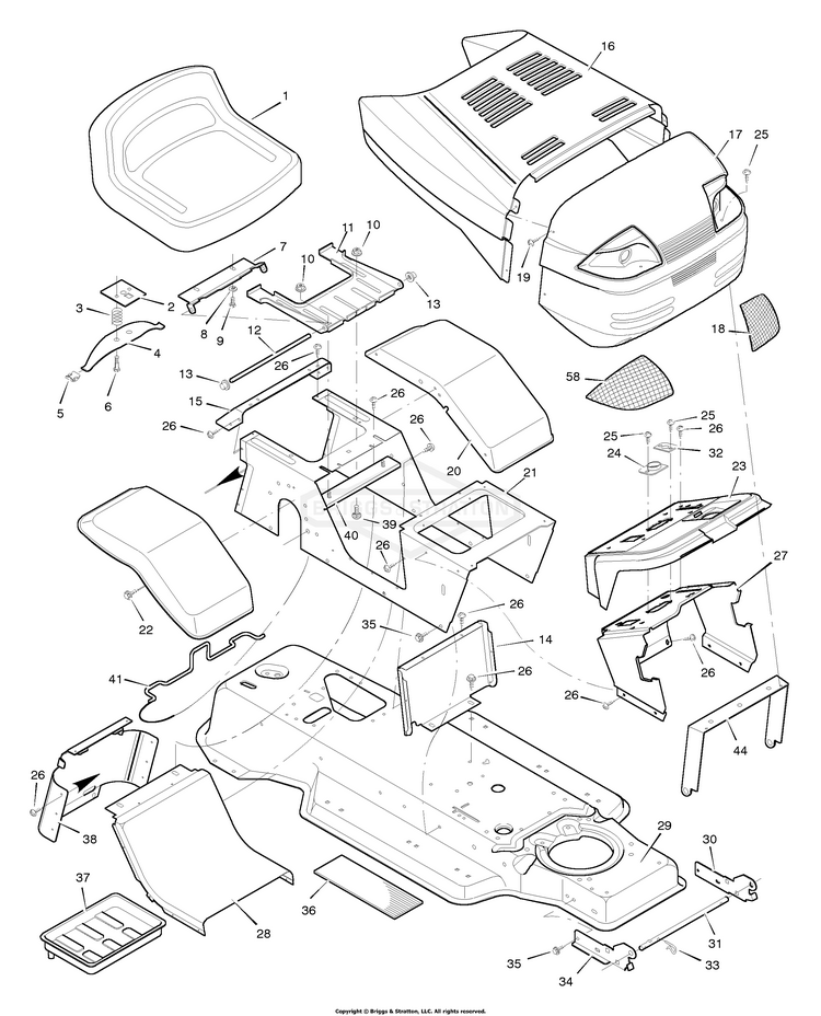 Murray 24 Riding Mower Parts Diagram | Reviewmotors.co