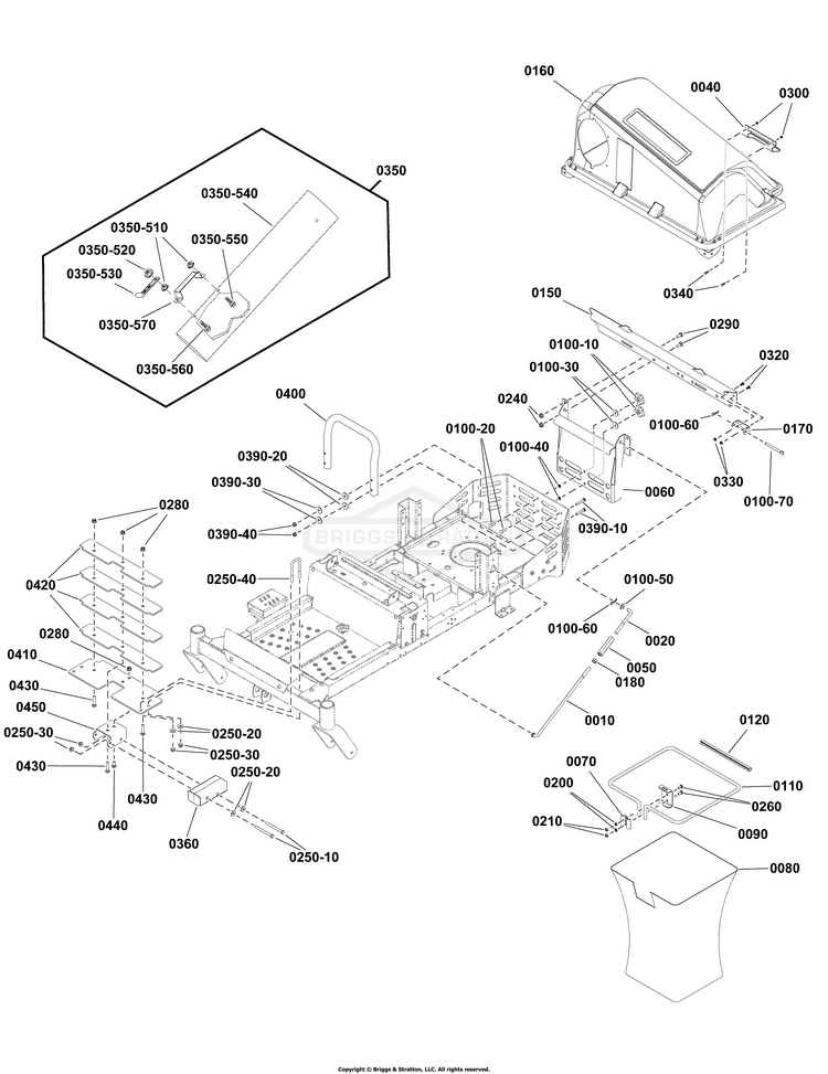 Ferris 1697408A-00 - Kit, ZT Catcher, Twin, CS Zero-Turn Riding Mower ...