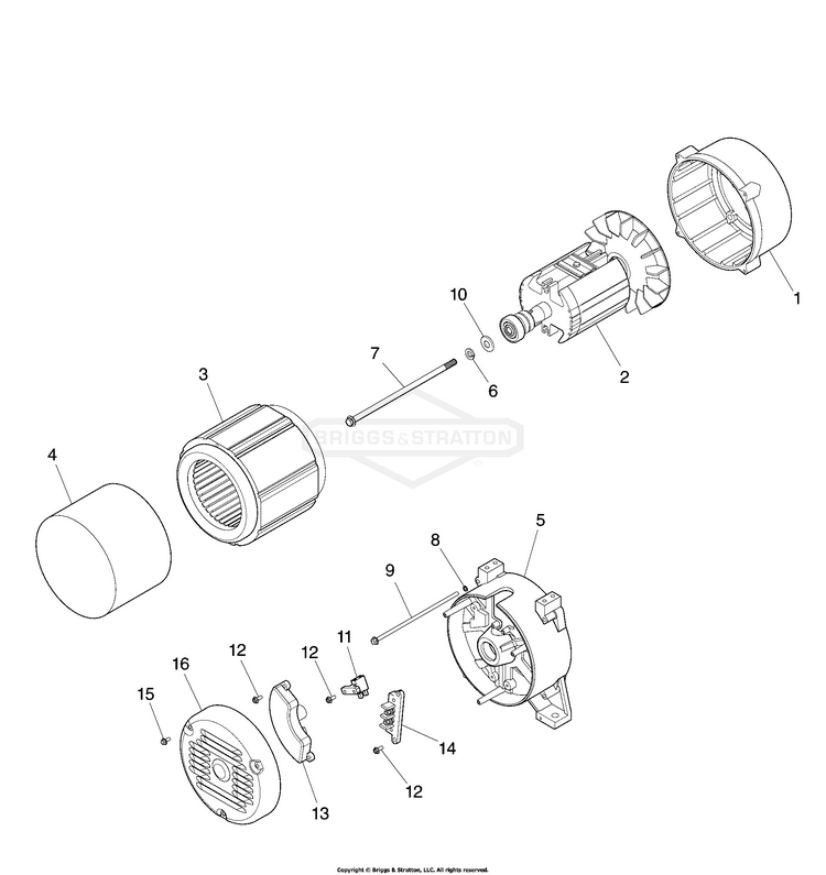 MGRE9070-00 Briggs and Stratton Portable Generator ProMax 9000/7000EA ...