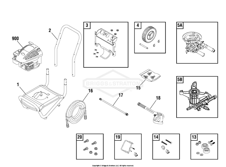 Briggs & Stratton 020292-3 - 2,200 PSI Troy-Bilt - PartsWarehouse