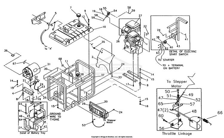 9800-0 Briggs and Stratton Portable Generator 8,000 EXL - PartsWarehouse