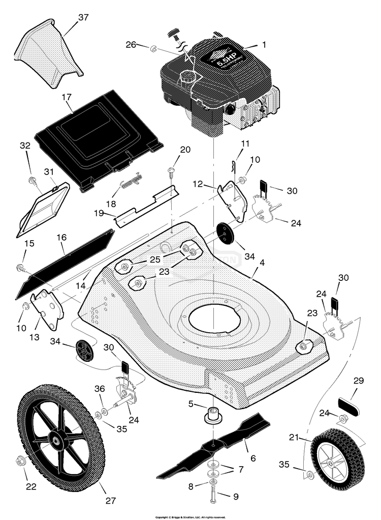 21698x99A Murray - Walk-Behind Mower (1996) - PartsWarehouse