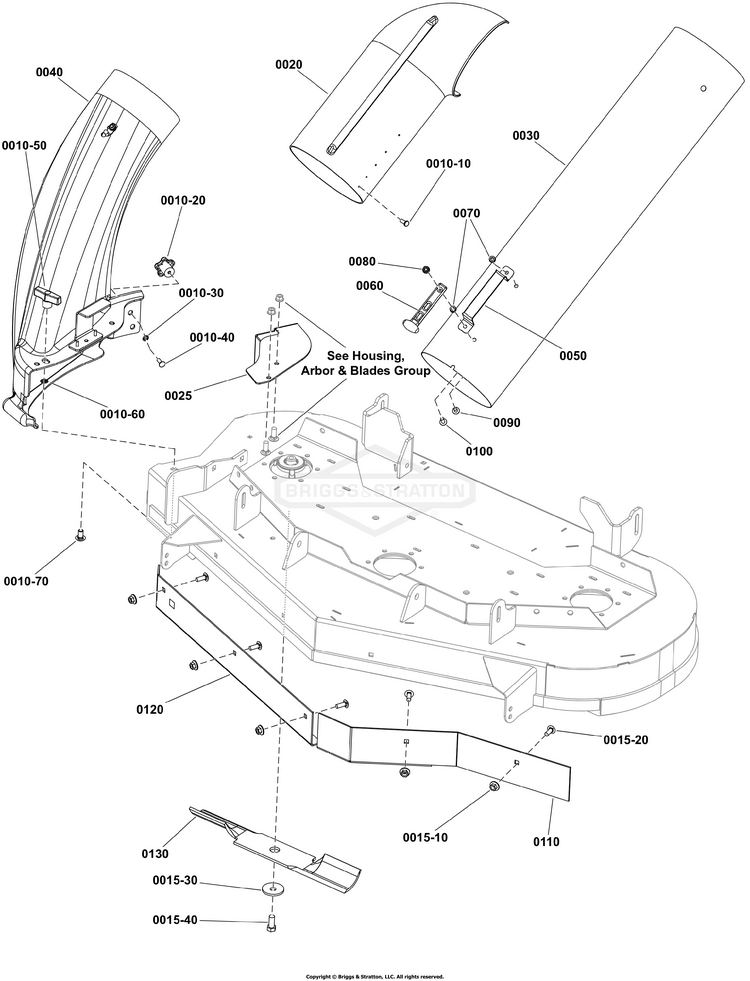 Ferris 1697457 - Kit, 48" Boot, Baffle, & Blade Attachment | Partswarehouse