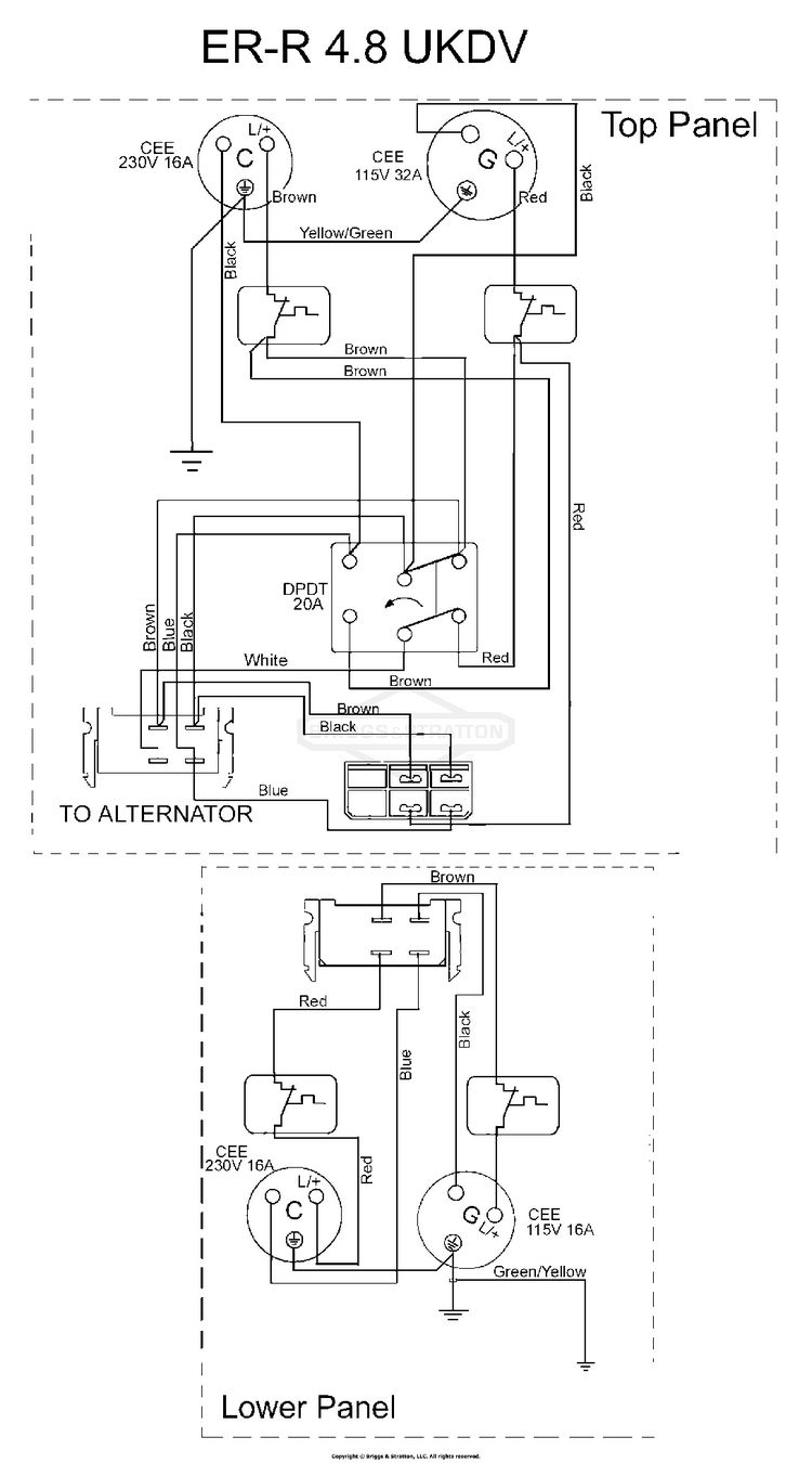 030285-0 Briggs and Stratton Portable Generator ProMax 6000A UK ...