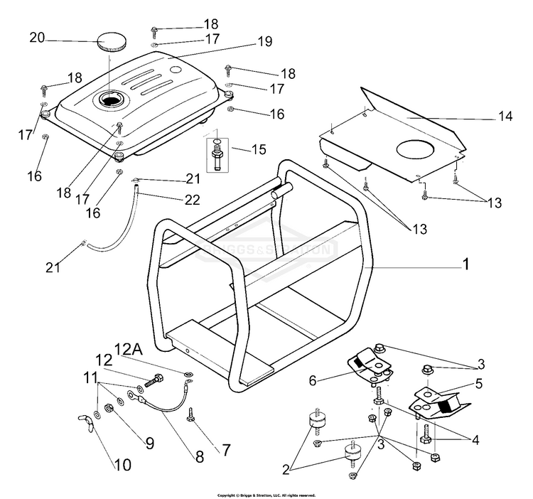 1949-0 Briggs and Stratton Portable Generator ProMAx 6000 - PartsWarehouse