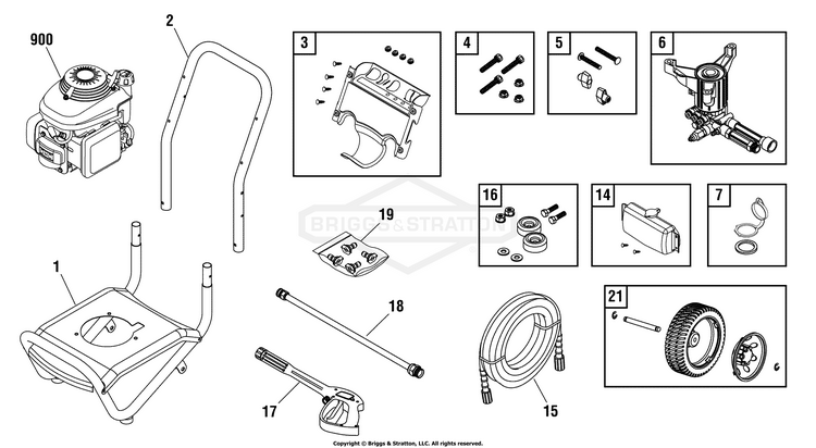 Briggs & Stratton 020344-1 - 2,500 PSI Troy-Bilt | Partswarehouse
