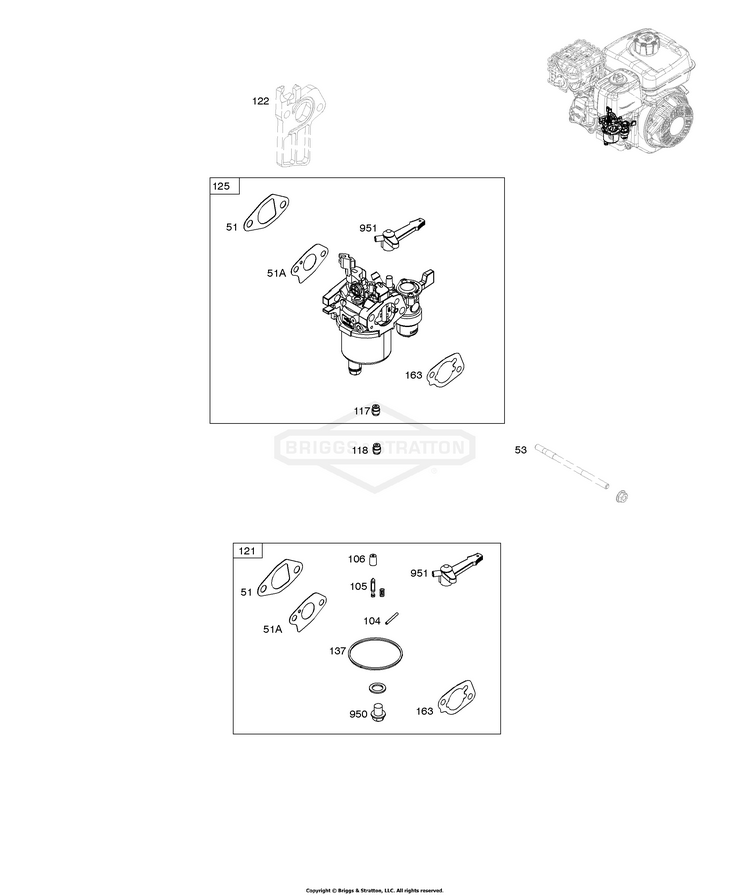13R232-0001-F1 Briggs and Stratton Engine | PartsWarehouse