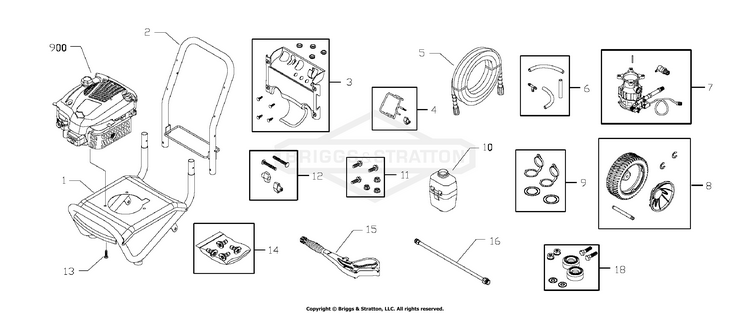 Briggs & Stratton 020295-0 - 3,000 PSI Troy-Bilt | Partswarehouse