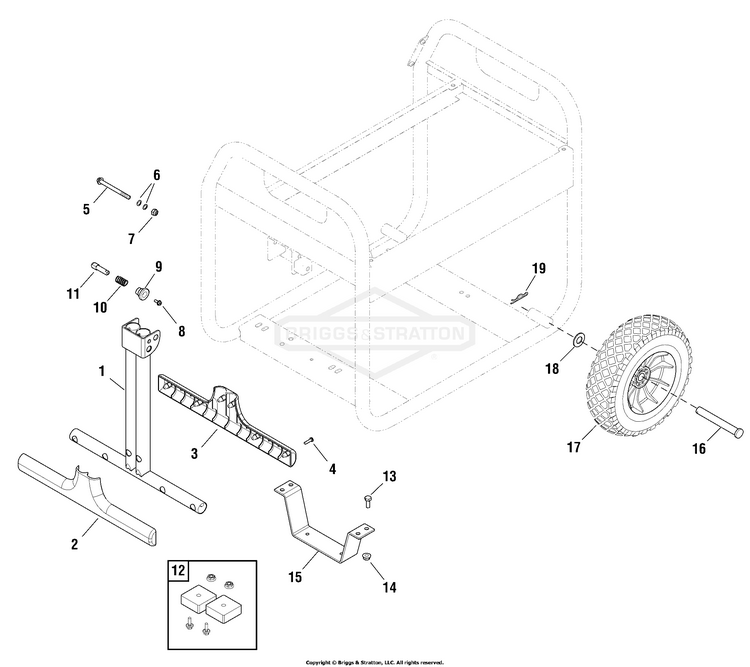 030592-00 Briggs and Stratton Generator 6,250 Watt Storm Generator ...