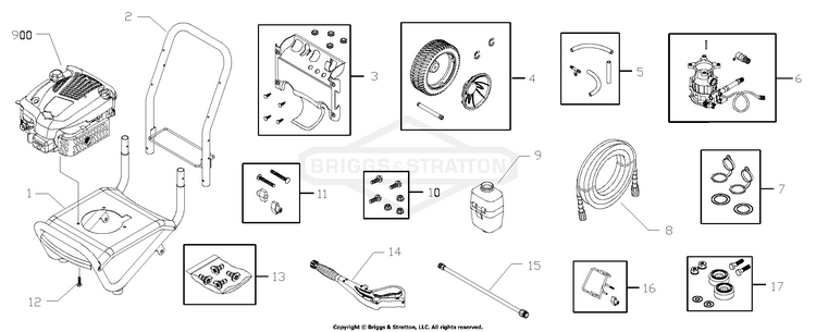Briggs & Stratton 020316-0 - 3,000 PSI Troy-Bilt - PartsWarehouse