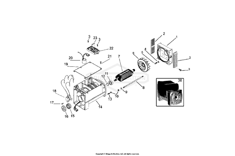 030341-0 Briggs and Stratton Portable Generator ProMax 9000EA MEA ...