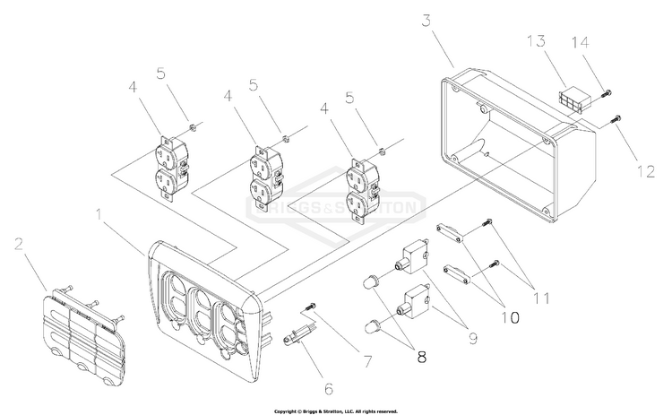 Briggs & Stratton 030248-0 - 3,550 Watt Troy-Bilt | Partswarehouse