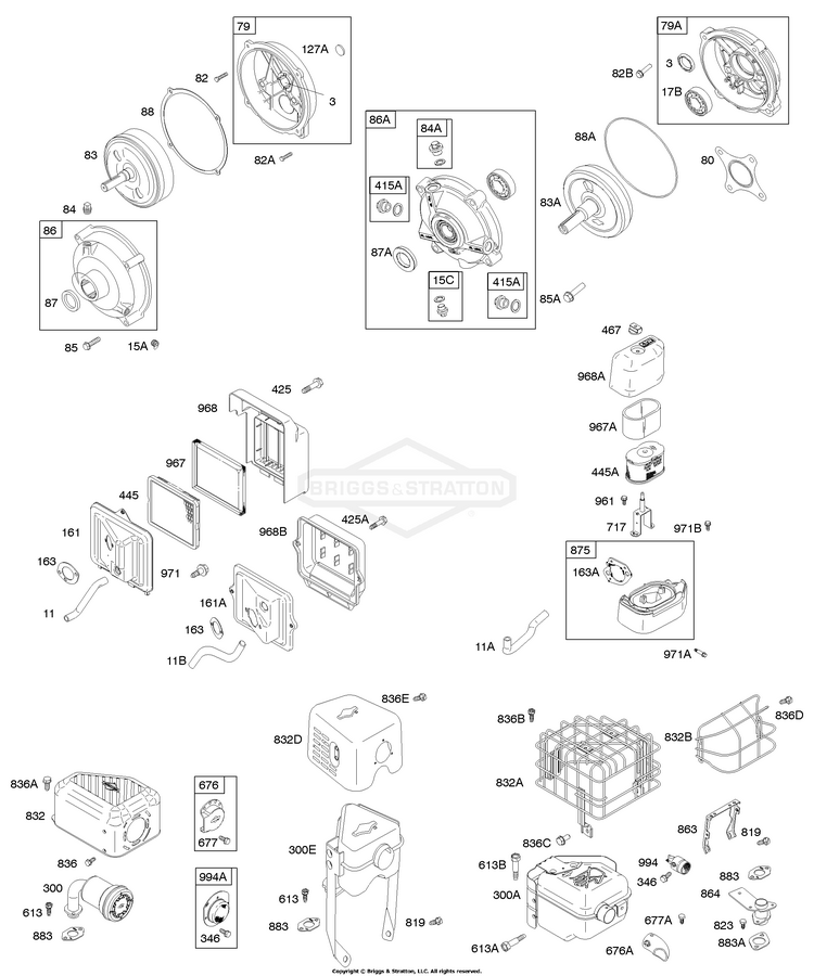 121312-0209-E1 Briggs and Stratton Engine | PartsWarehouse
