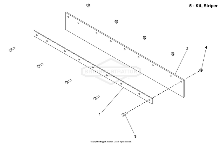 Ferris 5600085 - Striping Kit, 48FN & 52FN Deck Attachment | Partswarehouse