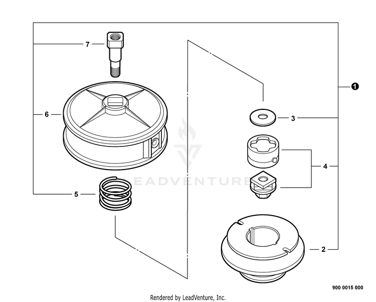 Echo 21560050 ECHOmatic Head | Partswarehouse