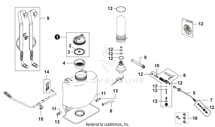 Echo MS-4010BPD S/N: 502MS0000001 - 502MS0999999 Sprayer | Partswarehouse
