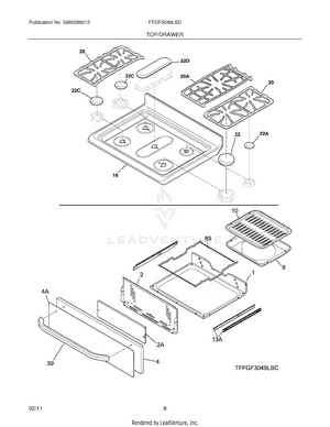 FFGF3049LSD Interactive Exploded View