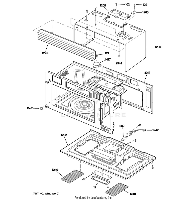 GE JVM1790SK01 Microwave - PartsWarehouse