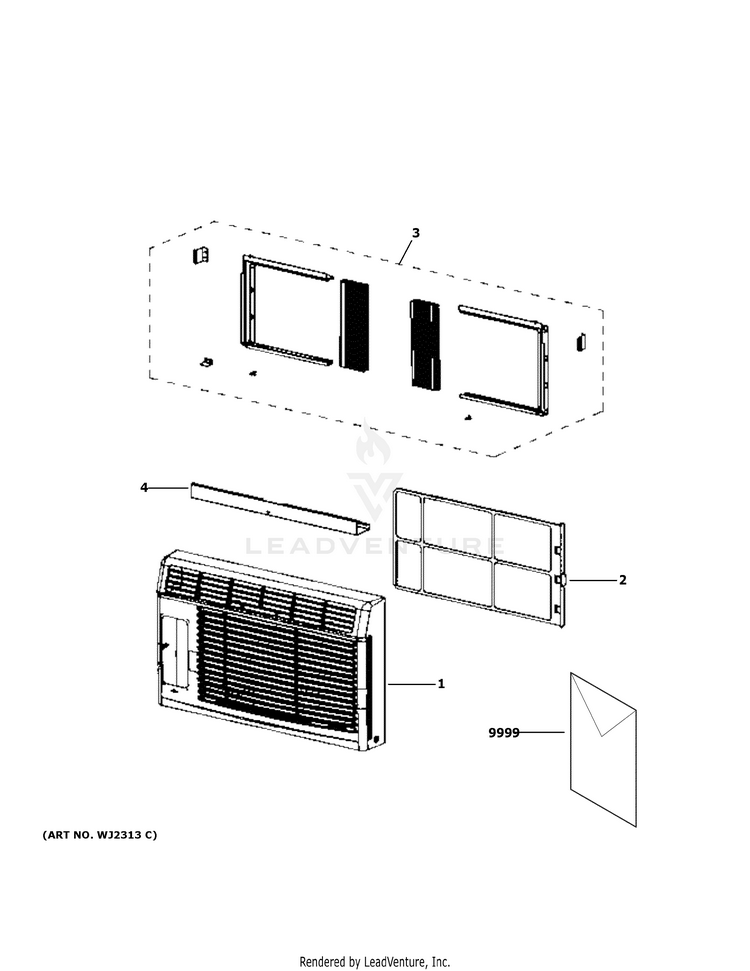 GE AKV05LZG1 Room Air Conditioner Built In | Partswarehouse