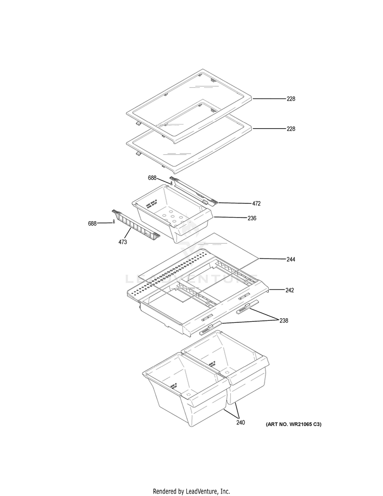 GE GTE18GSHMRSS Refrigerator | Partswarehouse