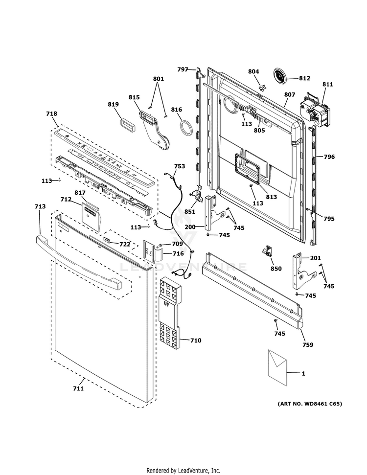 GE GDT565SSN0SS Dishwasher | Partswarehouse