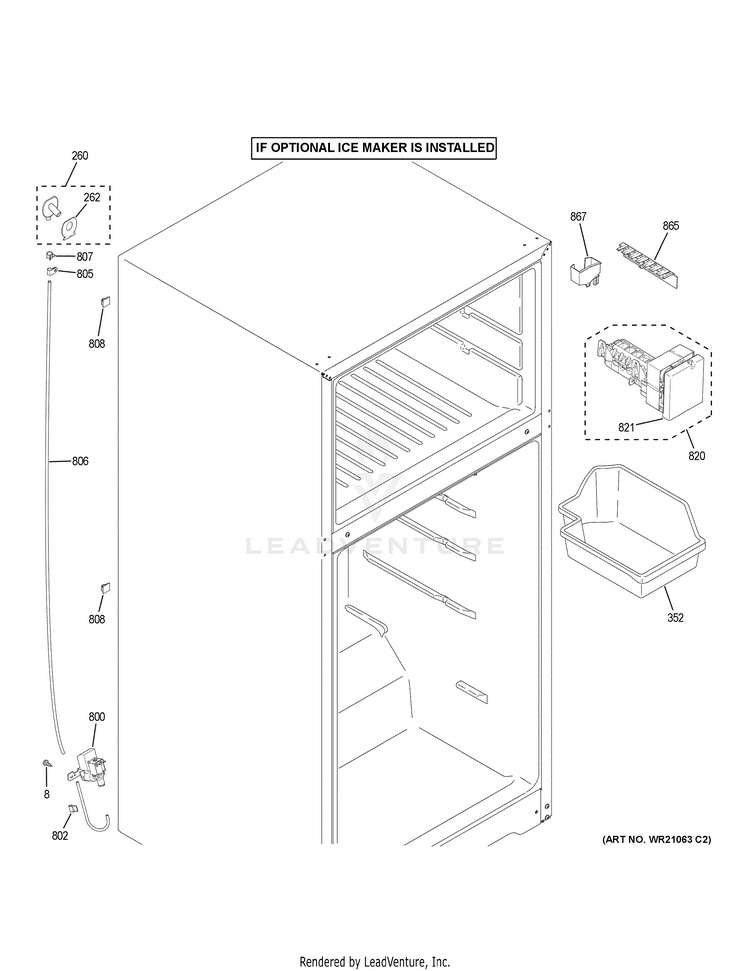GE GTE18GSHMRSS Refrigerator | Partswarehouse