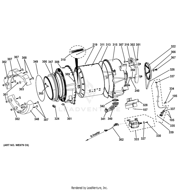 GE GFWN1200D0WW Washer - PartsWarehouse