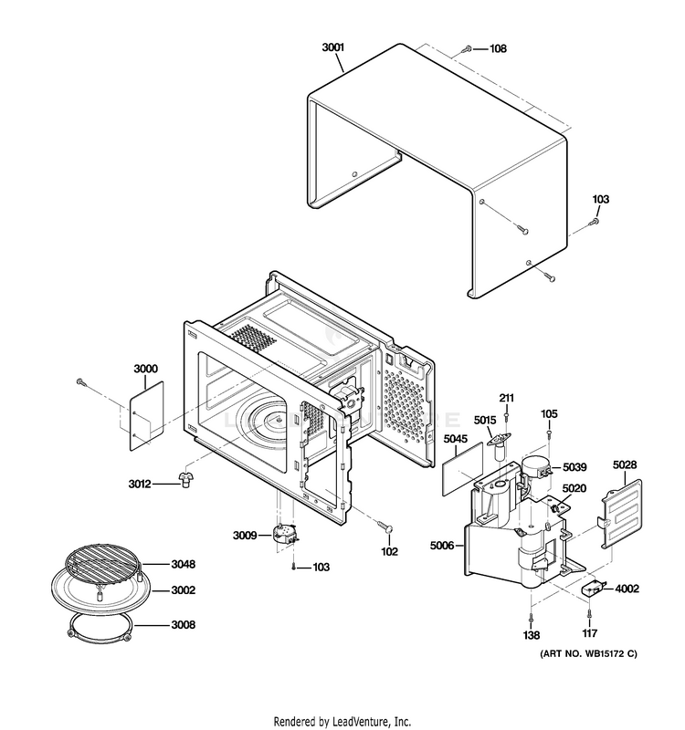 GE CEB1590SS1SS Microwave | Partswarehouse