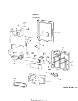PVD28BYNFS Interactive Exploded View