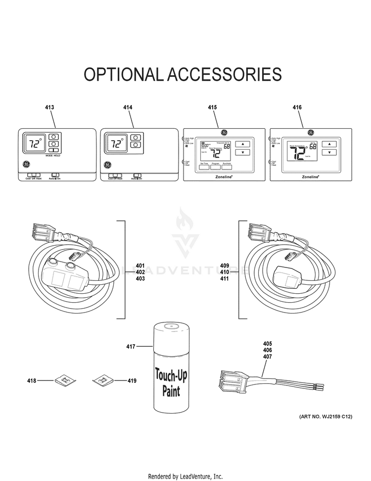 GE Zoneline AZ65H09DBMW5 Air Conditioner | Partswarehouse