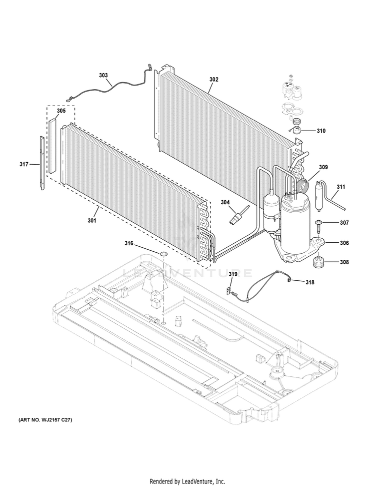 GE AZ45E09DABW1 Zoneline - PartsWarehouse