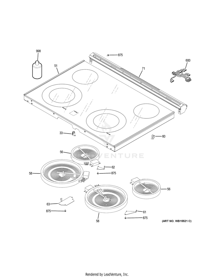 GE JS645SL2SS Electric Range | Partswarehouse