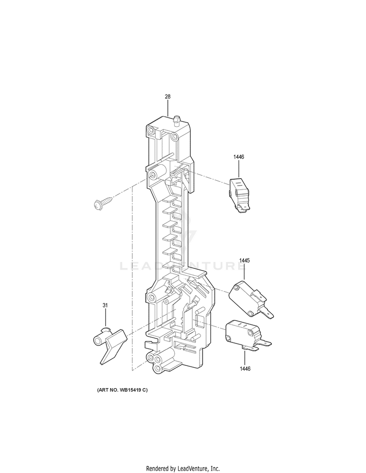 GE JNM3163DJ3BB Microwave - PartsWarehouse