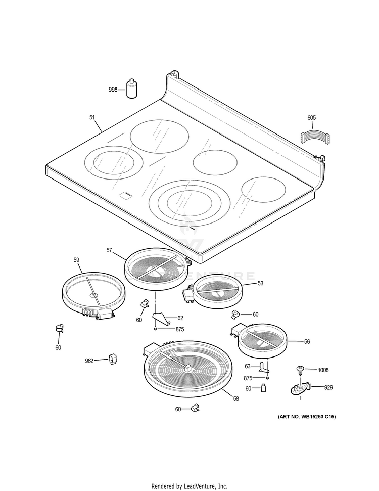 GE PCB980SJ6SS Electric Range - PartsWarehouse