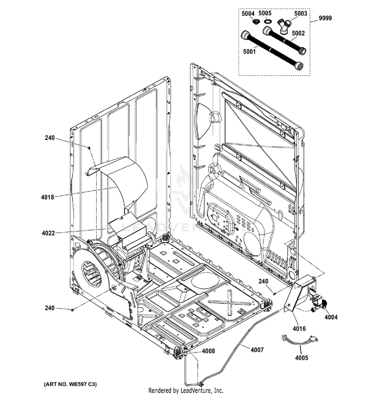 GE GTDS560EF5WS Electric Dryer | Partswarehouse