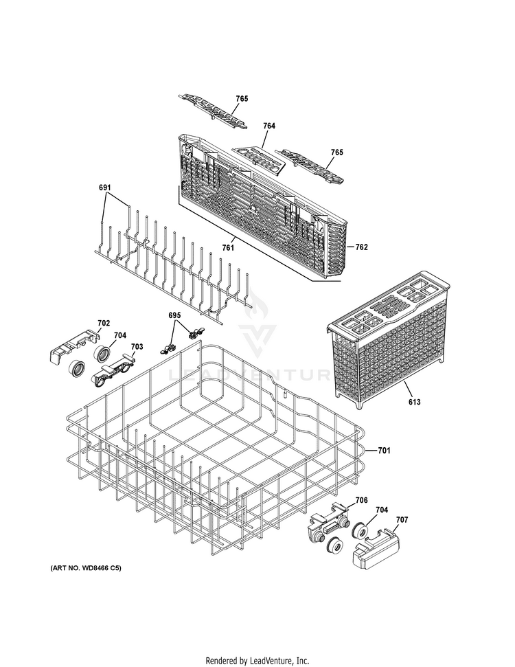 Parts Diagram For Ge Dishwasher Model Gdf610pmj4es Ge Gdf630