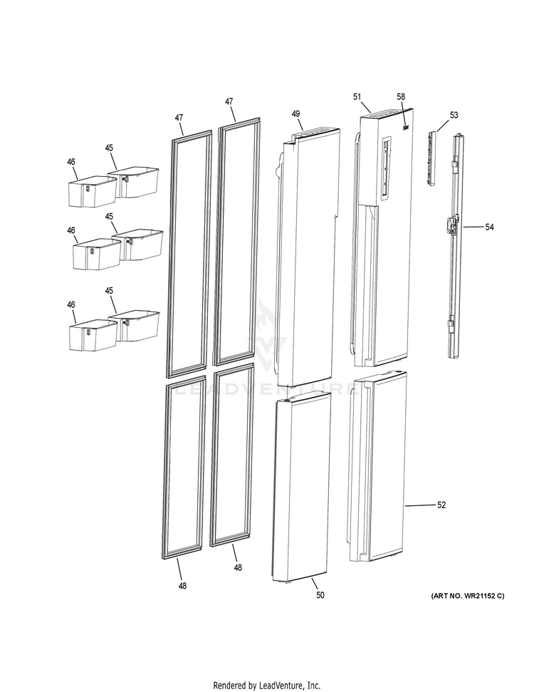Haier HRQ16N3BGS Refrigerator | Partswarehouse